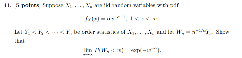 Solved 1. [5 points] Suppose X1,…,Xn are iid random | Chegg.com