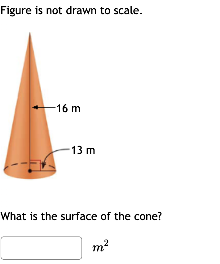 Solved Figure is not drawn to scale. What is the surface | Chegg.com