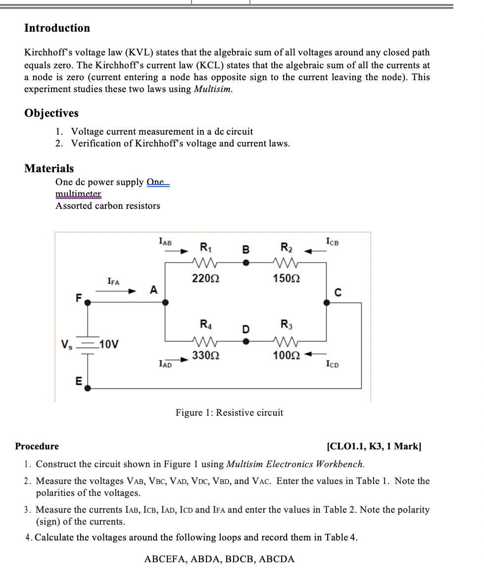 Solved 5. Verify KCL by adding the currents at nodes A, B, | Chegg.com