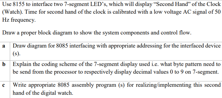 Solved 8155 Microprocessor Answer if n only if you have | Chegg.com