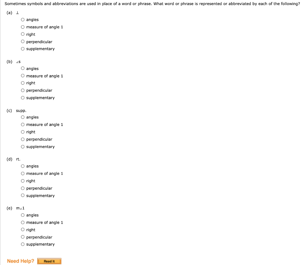 Solved Sometimes symbols and abbreviations are used in place | Chegg.com