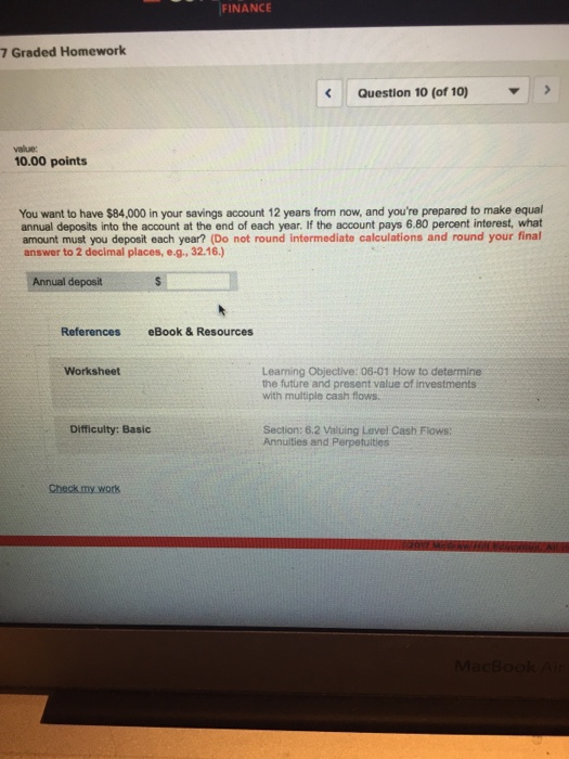 Solved You want to have $84,000 in your savings account 12 | Chegg.com