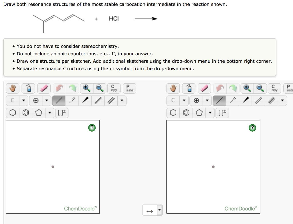 Solved Draw both resonance structures of the most stable | Chegg.com
