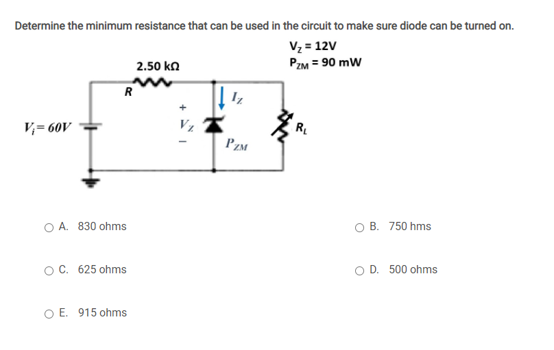Solved Determine the minimum resistance that can be used in | Chegg.com