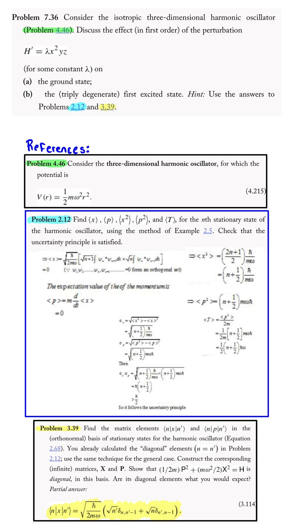 Solved Problem 7.36 Consider the isotropic three-dimensional | Chegg.com