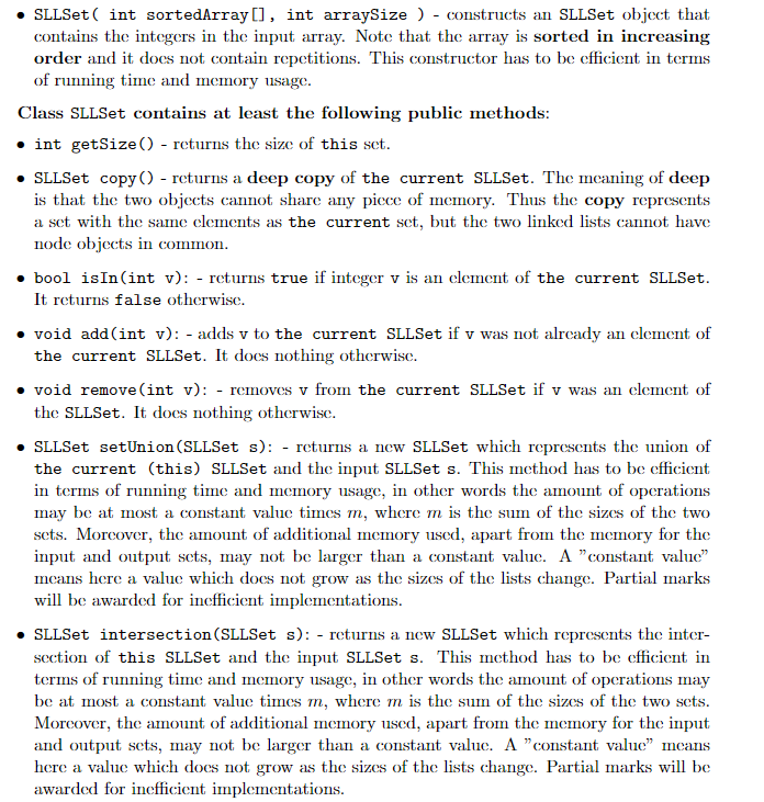 Solved - A set is an unordered collection of elements with | Chegg.com