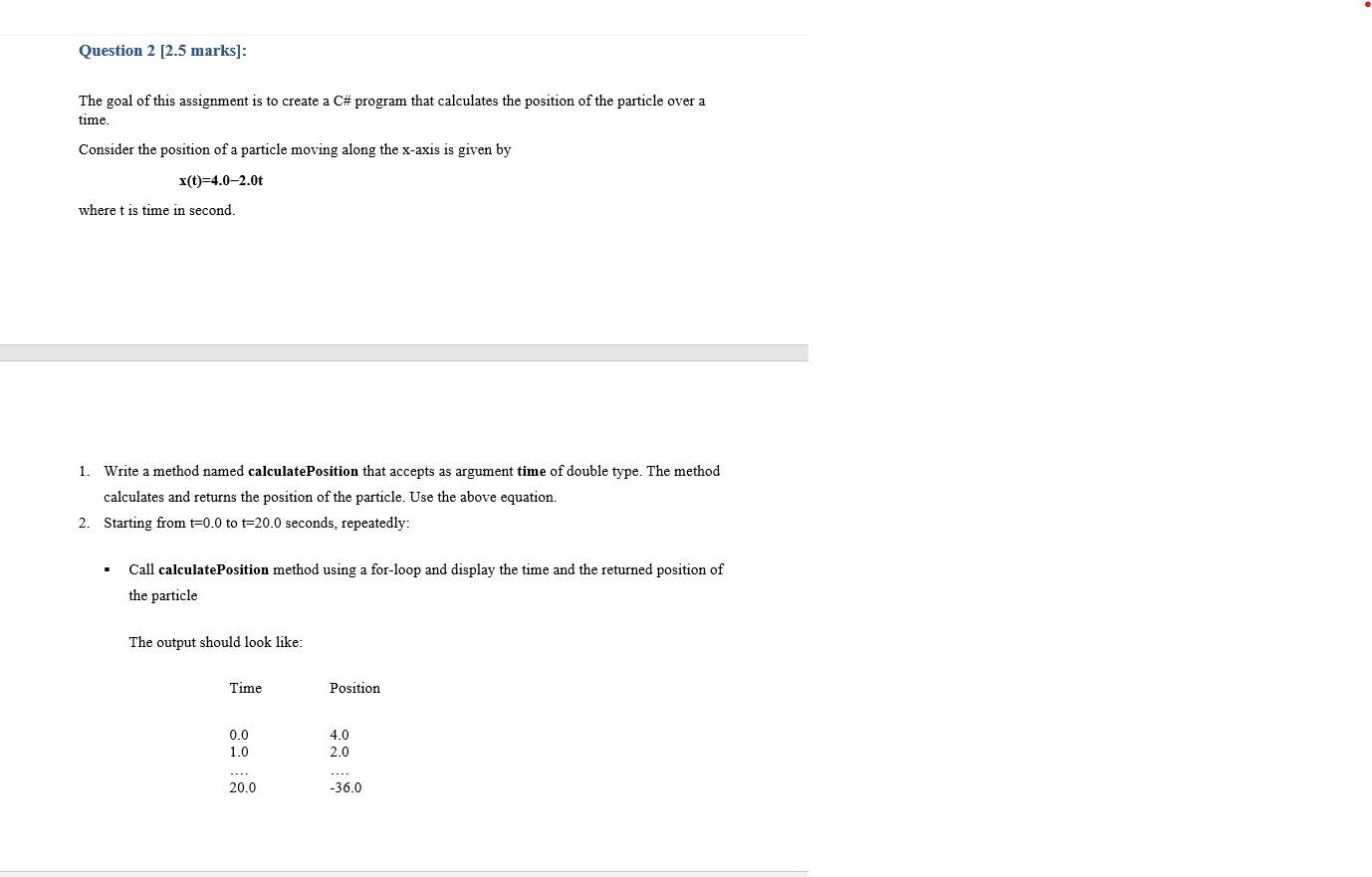 Solved Question 2 [2.5 marks]: The goal of this assignment | Chegg.com