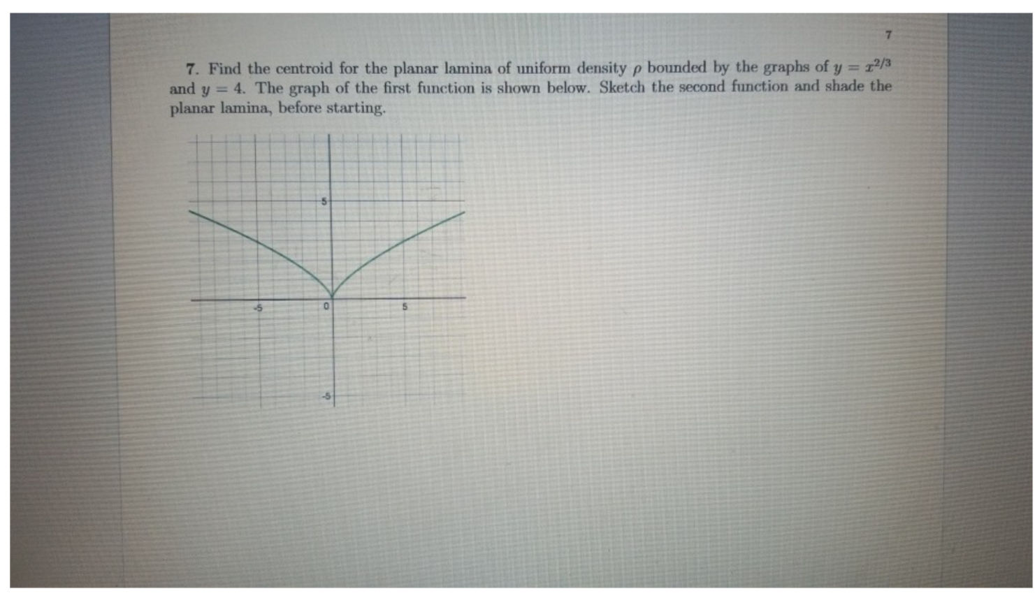 Solved Find the centroid for the lamina uniform density p | Chegg.com