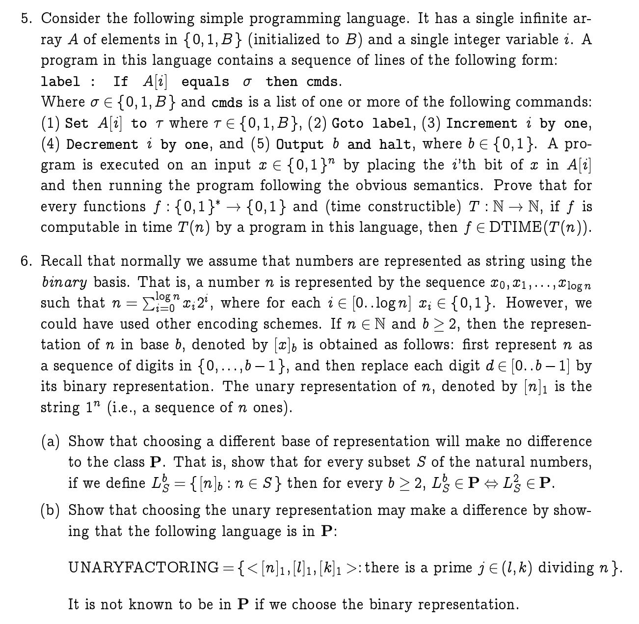 Solved (T ﻿: N → N is ﻿time-constructible | Chegg.com