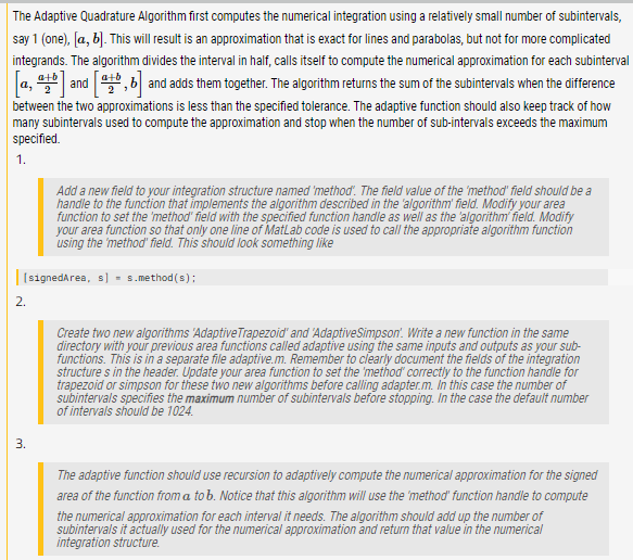 =e 5.4 Adaptive Quadrature In our previous examples, | Chegg.com