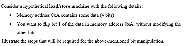 Solved Consider a hypothetical load/store machine with the | Chegg.com