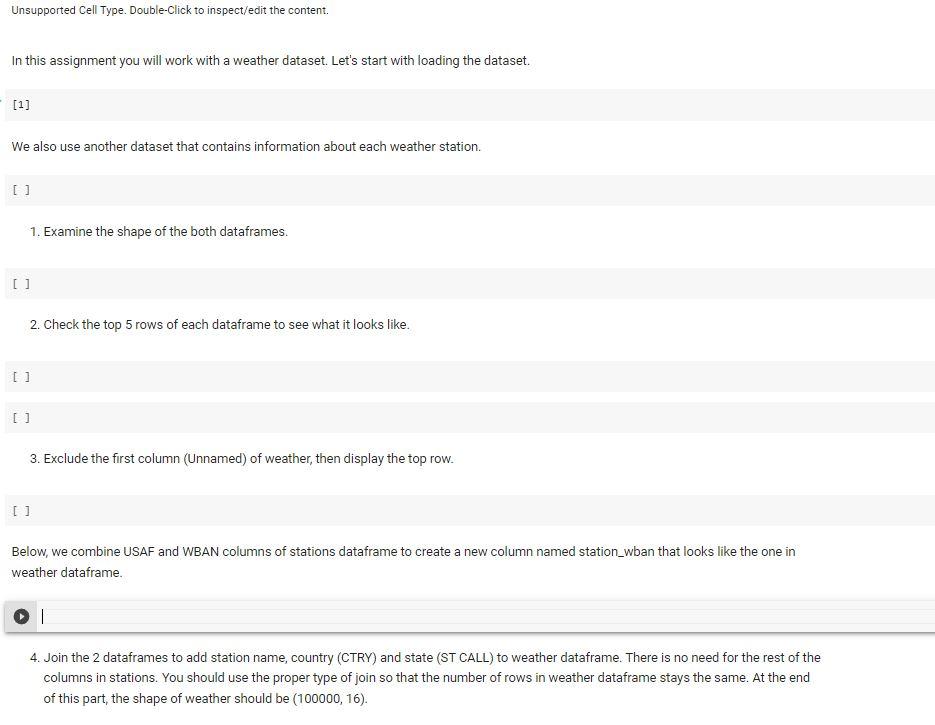 Unsupported Cell Type. Double-Click to inspect/edit | Chegg.com