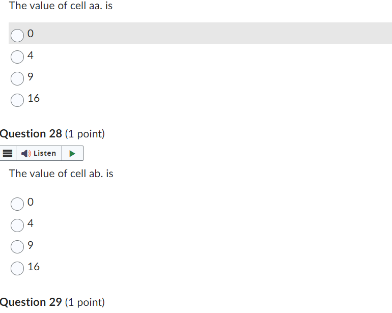 Solved The next 50 questions refer to the following | Chegg.com