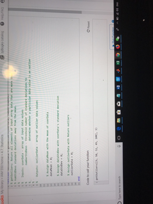 Solved CHALLENGE 4.7.1: ACTIVITY Finding outliers in a data | Chegg.com