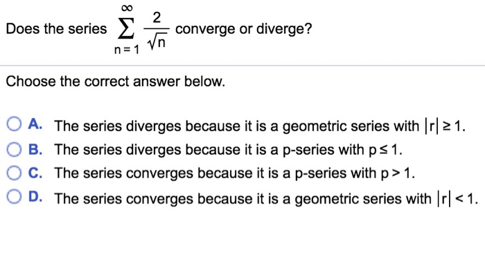 Solved Determine whether the following series converges or | Chegg.com