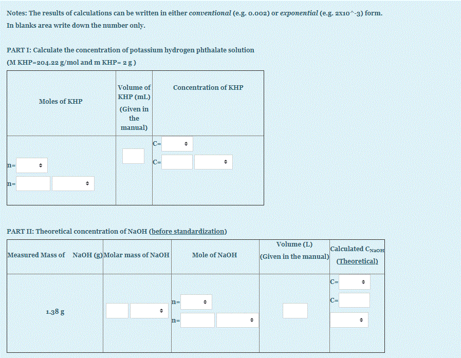 Solved Notes: The results of calculations can be written in | Chegg.com
