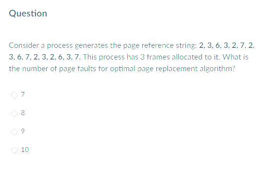 Solved Consider a process generates the page reference | Chegg.com