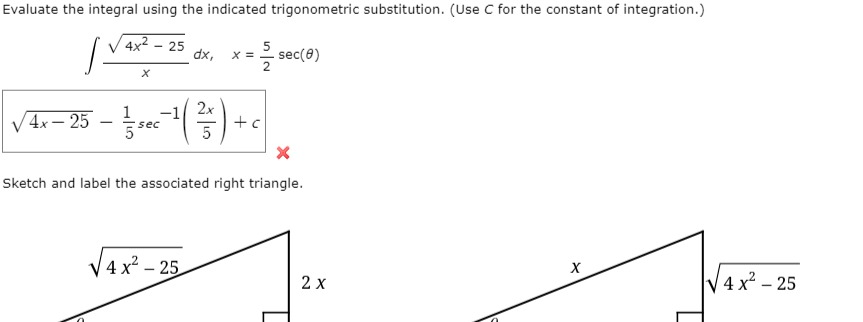 Solved Evaluate the integral using the indicated | Chegg.com