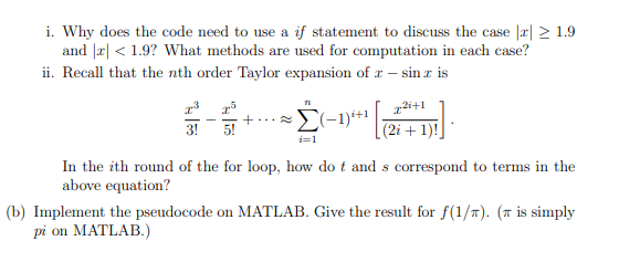 (a) Read the pseudocode and answer the following | Chegg.com