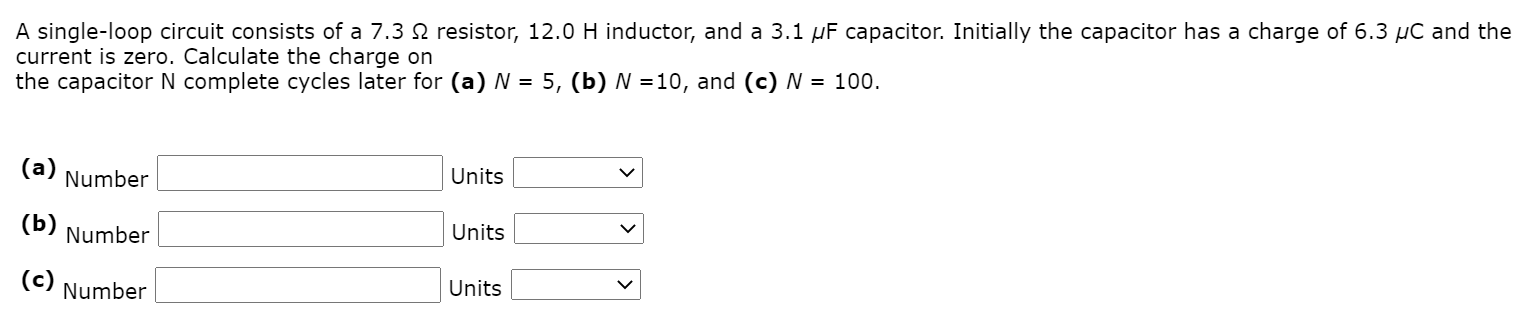 Solved A single-loop circuit consists of a 7.3 12 resistor, | Chegg.com