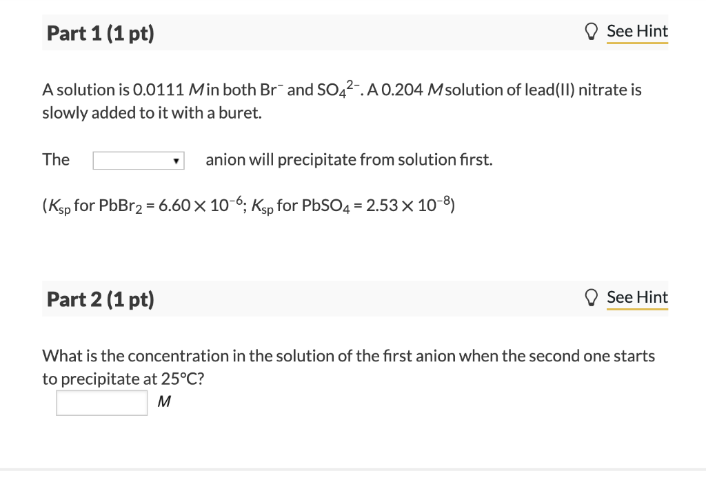 Solved 10 Question (2 points) e See page 800 Many salts of | Chegg.com