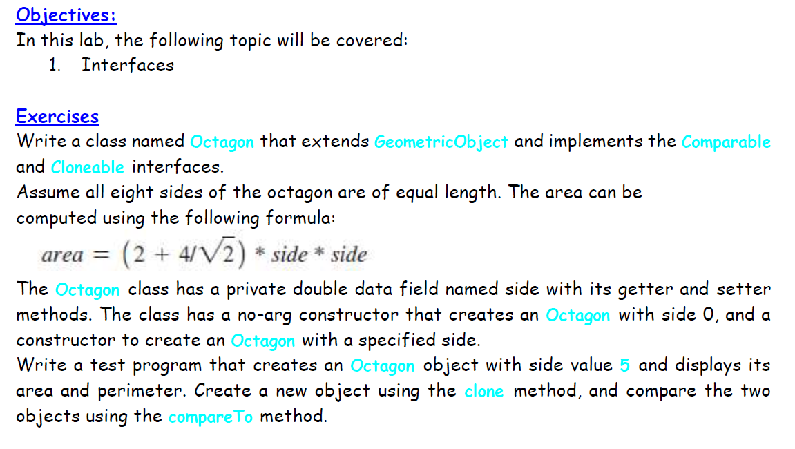 Solved Objectives: In this lab, the following topic will be | Chegg.com