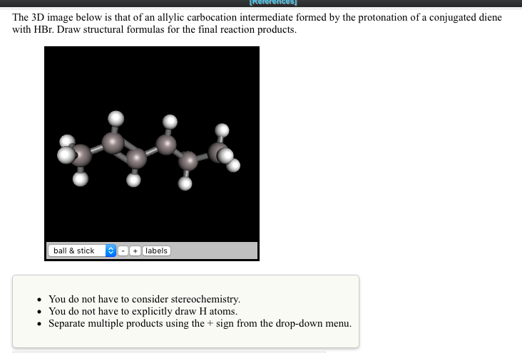 Solved The 3D image below is that of an allylic carbocation | Chegg.com