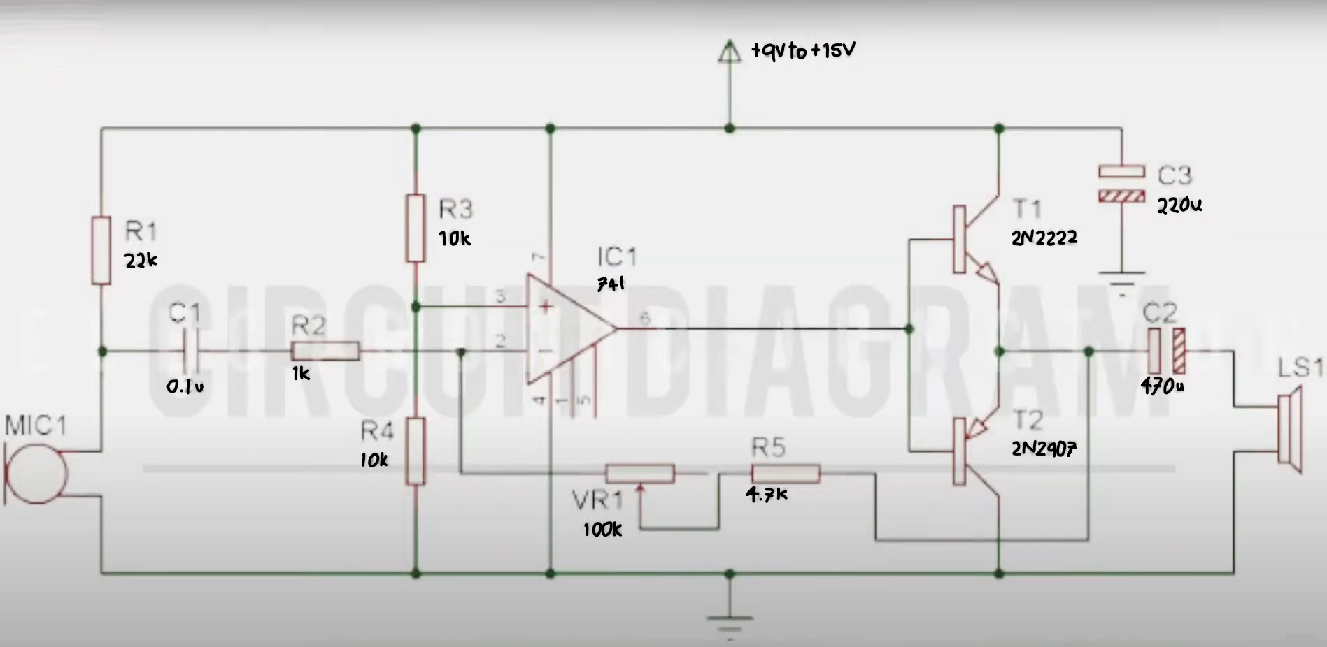 Solved Recreate and simulate this audio amplifier on | Chegg.com Solved Recreate and simulate this audio amplifier on | Chegg.com