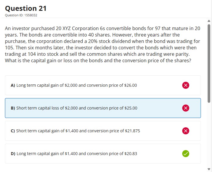 Solved Question ID: 1558032An investor purchased 20 ﻿XYZ | Chegg.com