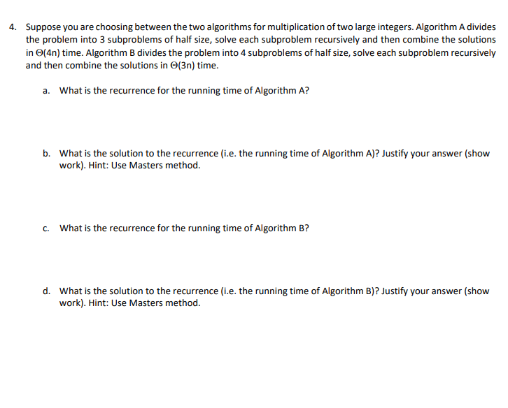 Solved 4. Suppose you are choosing between the two | Chegg.com