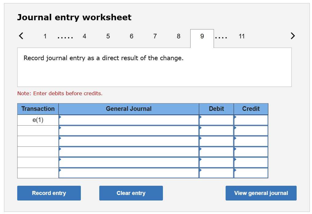 Solved Journal entry worksheet 1 7 8. Record the adjusting | Chegg.com