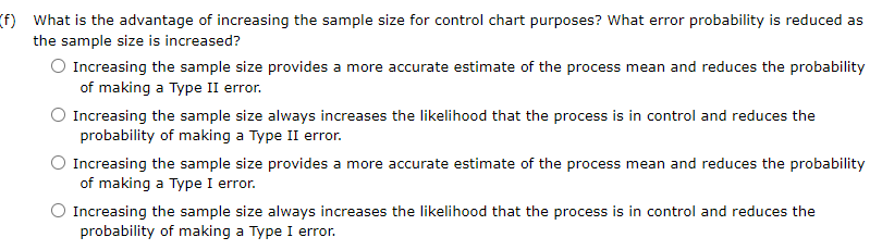 Solved b) What happens to the control limits as the sample | Chegg.com