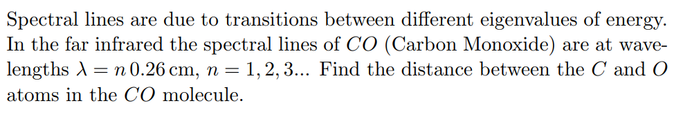 Solved Spectral lines are due to transitions between | Chegg.com