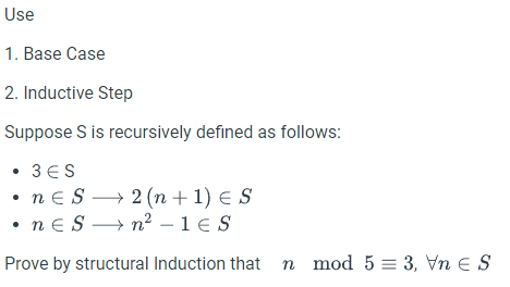 Solved - n∈S 2(n+1)∈S - n∈S n2−1∈S Prove by structural | Chegg.com