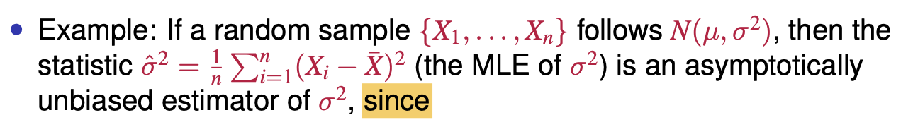 Solved - Example: If a random sample {X1,…,Xn} follows | Chegg.com