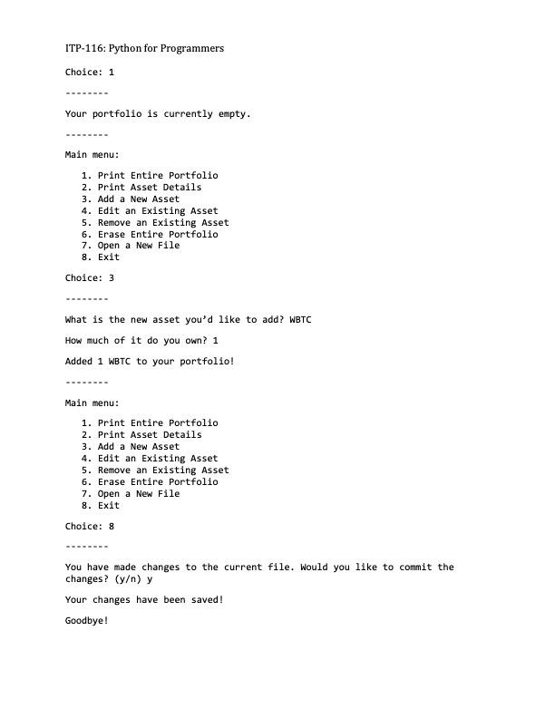 Solved How do I complete this Portfolio Tracker Program in | Chegg.com