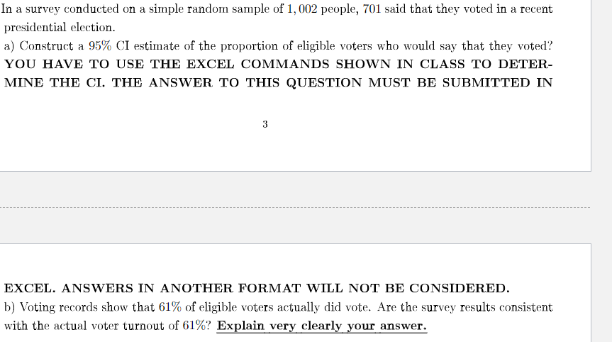 Solved In a survey conducted on a simple random sample of | Chegg.com