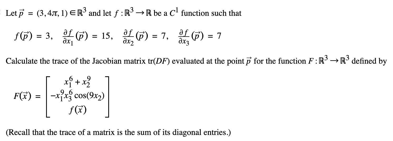 Solved Let p-> = (3, 4\pi , 1) ﻿in ℝ3 ﻿and let | Chegg.com