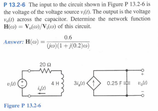 Solved P 13.2-6 The input to the circuit shown in Figure P | Chegg.com