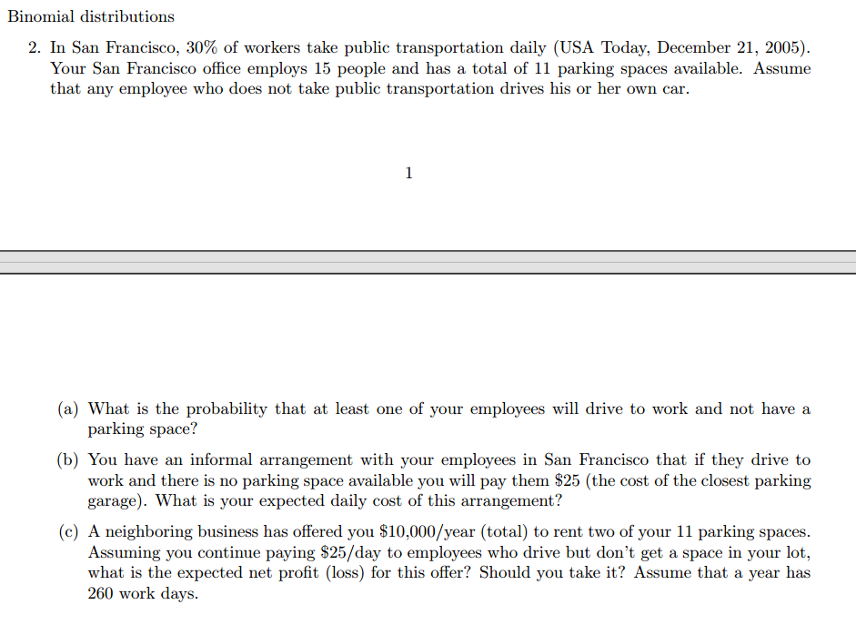 Solved Binomial distributions | Chegg.com