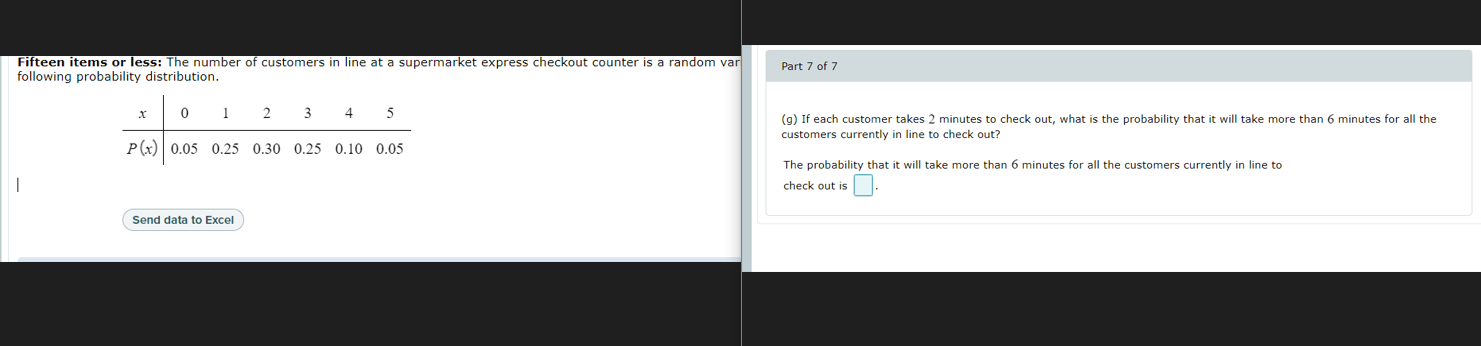 Solved Fifteen items or less: The number of customers in | Chegg.com