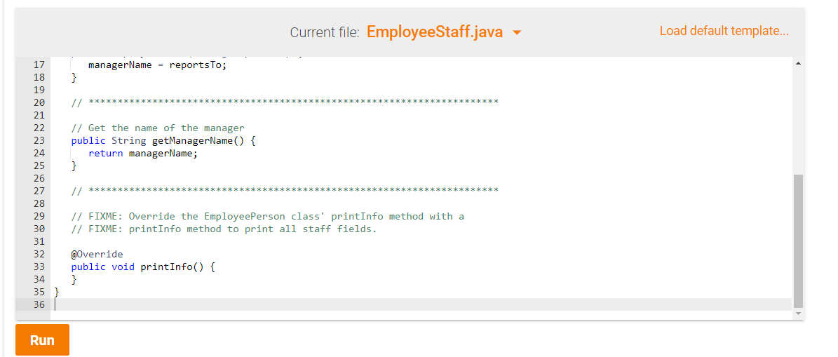 Solved zyDE 10.8.1: Inheritance: Employees and overriding a | Chegg.com Solved zyDE 10.8.1: Inheritance: Employees and overriding a | Chegg.com