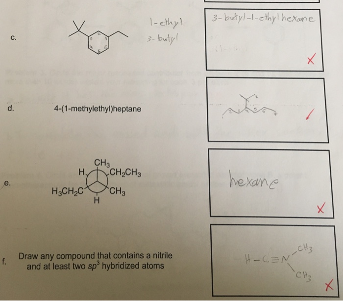 Solved 3-butyl ethyl hexane -ethy 3- buty C. d. | Chegg.com