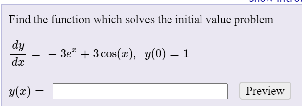 Solved Find The Function Which Solves The Initial 0450