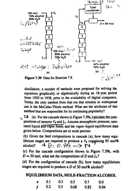 Solved distillation, a number of methods were proposed for | Chegg.com