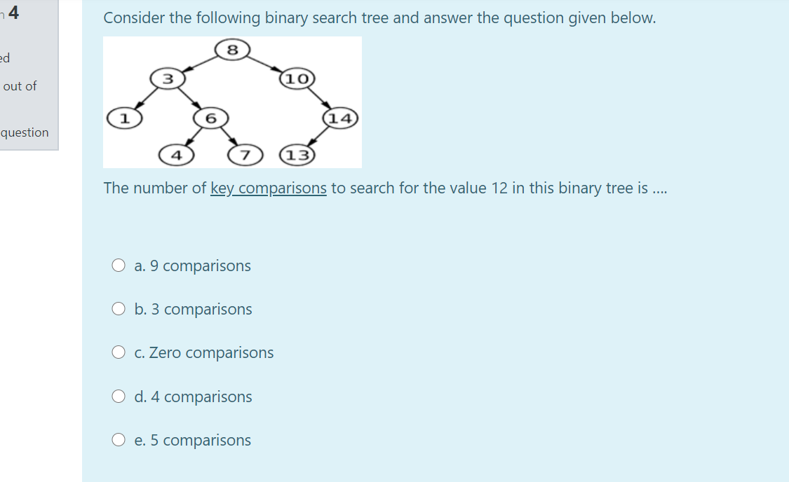 Solved 74 Consider the following binary search tree and | Chegg.com