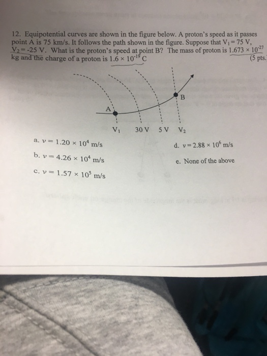 Solved 12. Equipotential curves are shown in the figure | Chegg.com