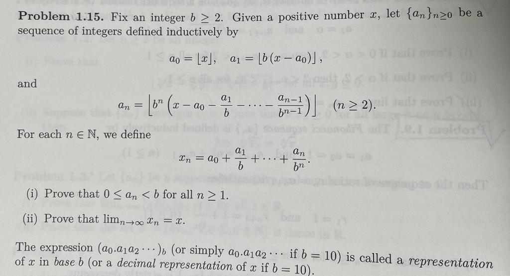 Solved Problem 115 Fix An Integer B≥2 Given A Positive 0960