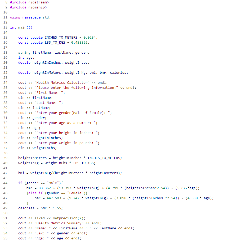 Solved (C++) In the previous assignment, you read the first | Chegg.com