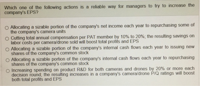 Solved Which one of the following actions is a reliable way | Chegg.com